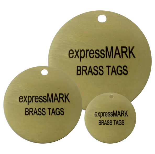 Express Electrical - Laser Engraved Brass Disc Valve Tags