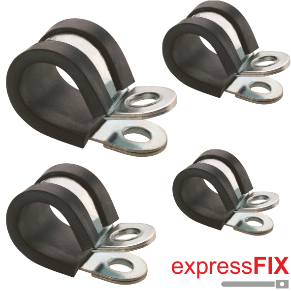 Express Electrical - Stainless Steel Rubber Lined P-Clips